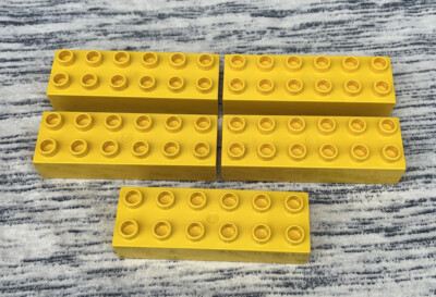 DUPLO 2x6 BUILDING Bricks Lot YELLOW Set of 5 | eBay