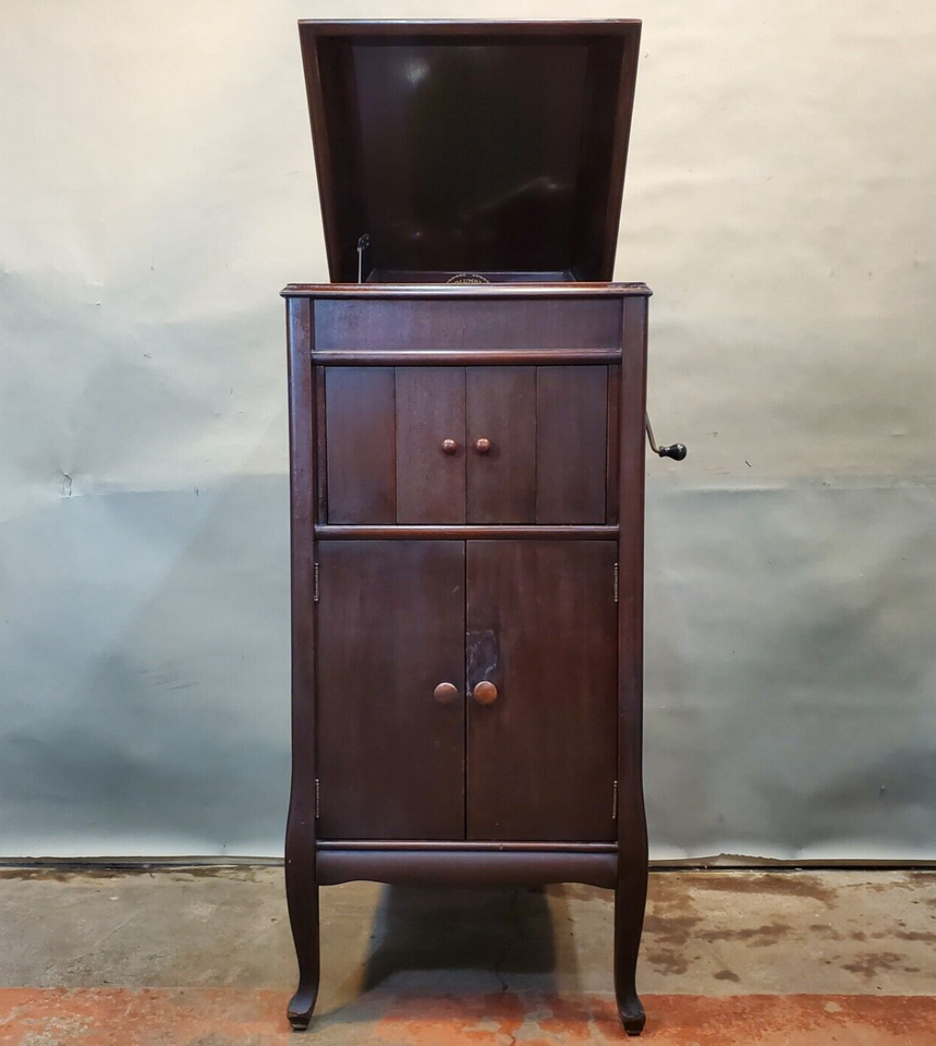 Antique Columbia Grafonola Phonograph, Hand Crank, Plays 78 Records ...