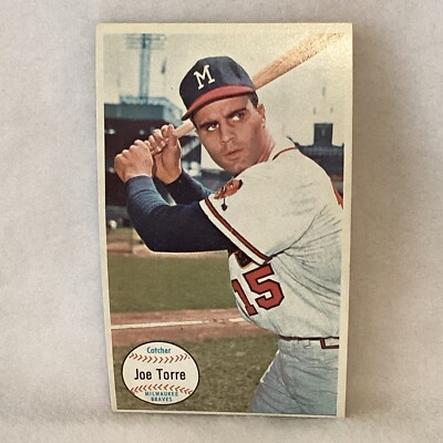 TOPPS 1964 Giant Card #26 Joe Torre Milwaukee Braves Torre Top Hitting ...