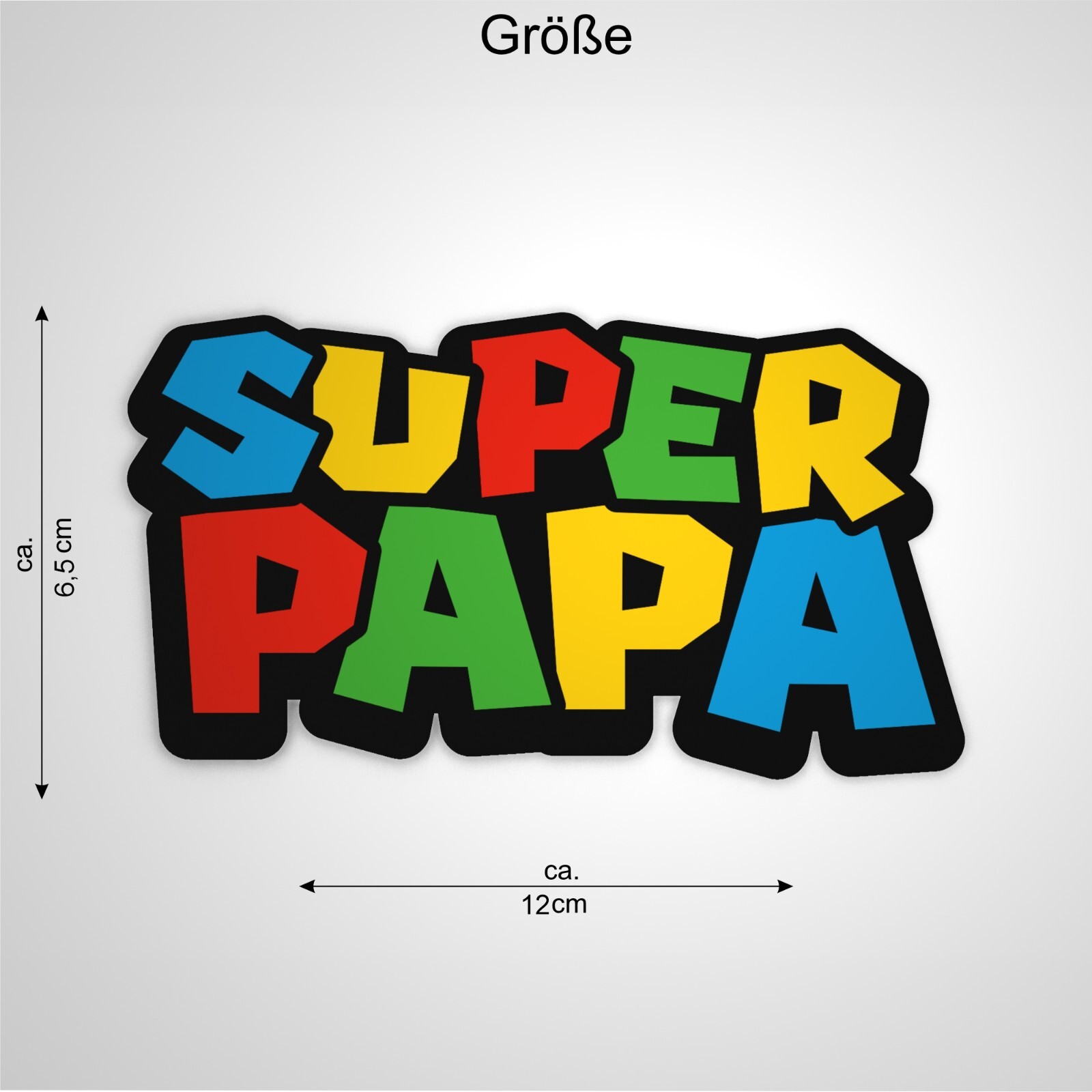 Super Papa Sticker Familie Sticker Vatertag Sticker Super Mario Style ...