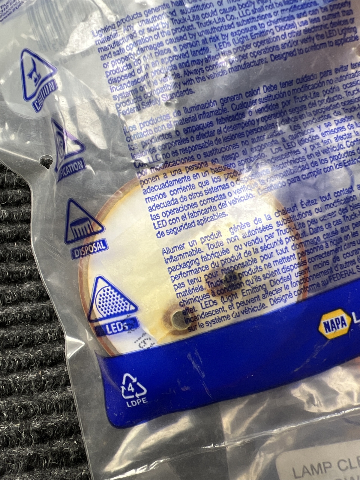 Lot of 2 Truck-Lite Model 30 Marker Light Yellow 2" Round 30200Y | eBay