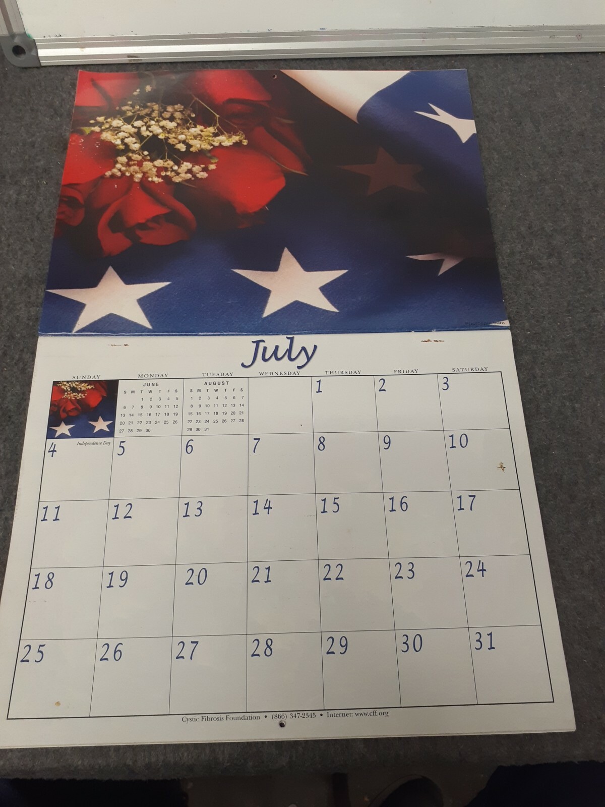 VINTAGE 2004 sixty-five roses CYSTIC FIBROSIS FOUNDATION CALENDAR | eBay