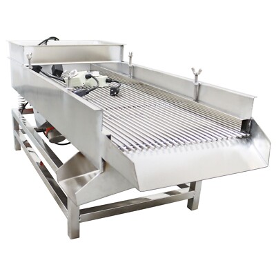 Full Stainless Steel Linear Vibrating Screen 10mm Screen Double Moro ...