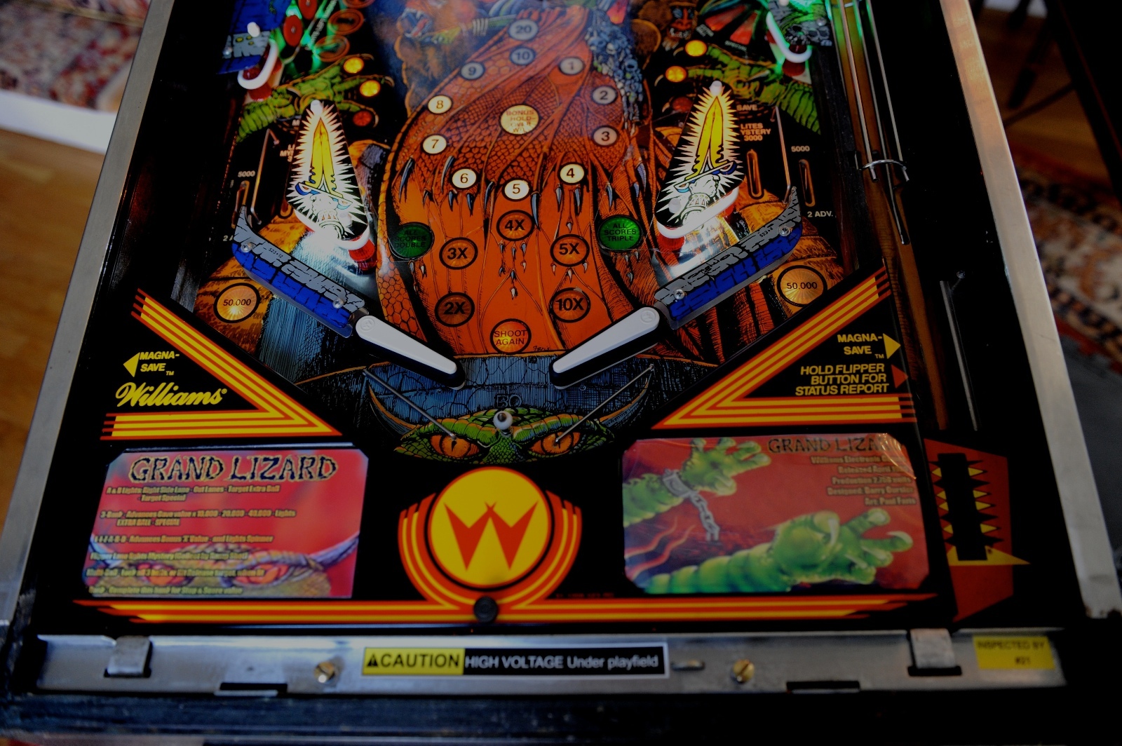 Awesome! Grand Lizard Pinball 1986 machine by Williams. Clean HUO only ...