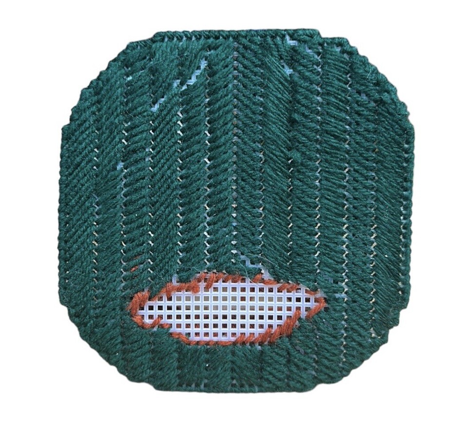 Vintage Handmade Needlepoint Thanksgiving Holiday Decor Indian w/Drum ...