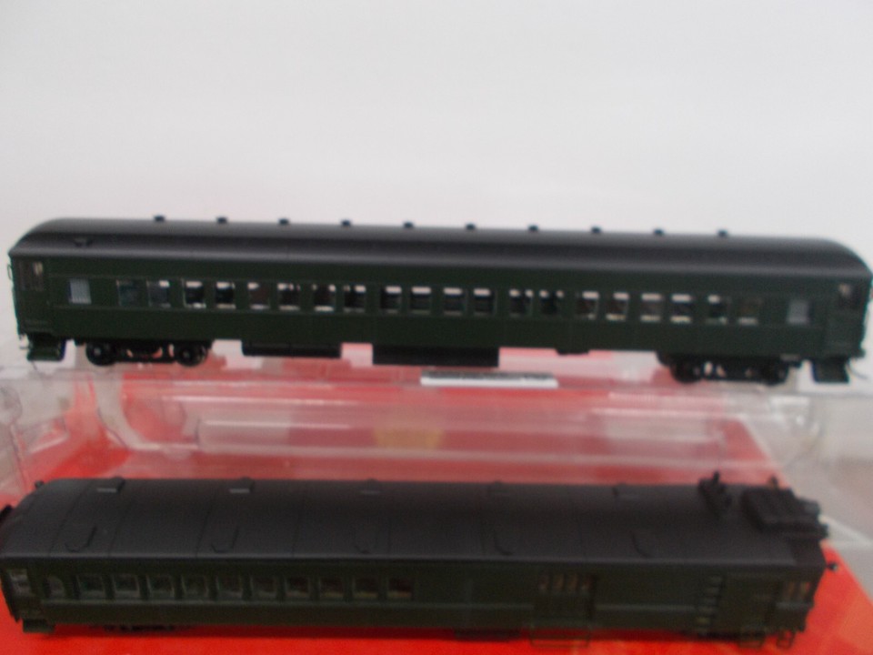 SPECTRUM ~ PAINTED-UNLETTERED DOODLEBUG & TRAILER COACH WITH DCC ~HO ...