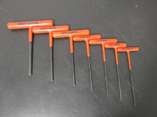 Craftsman Red T-Handle Hex 7 Pc Set #46546 | eBay