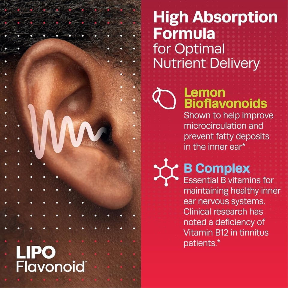 Lipo Flavonoid Plus, Tinnitus Relief For Ringing Ears, OTC Flavonoid ...