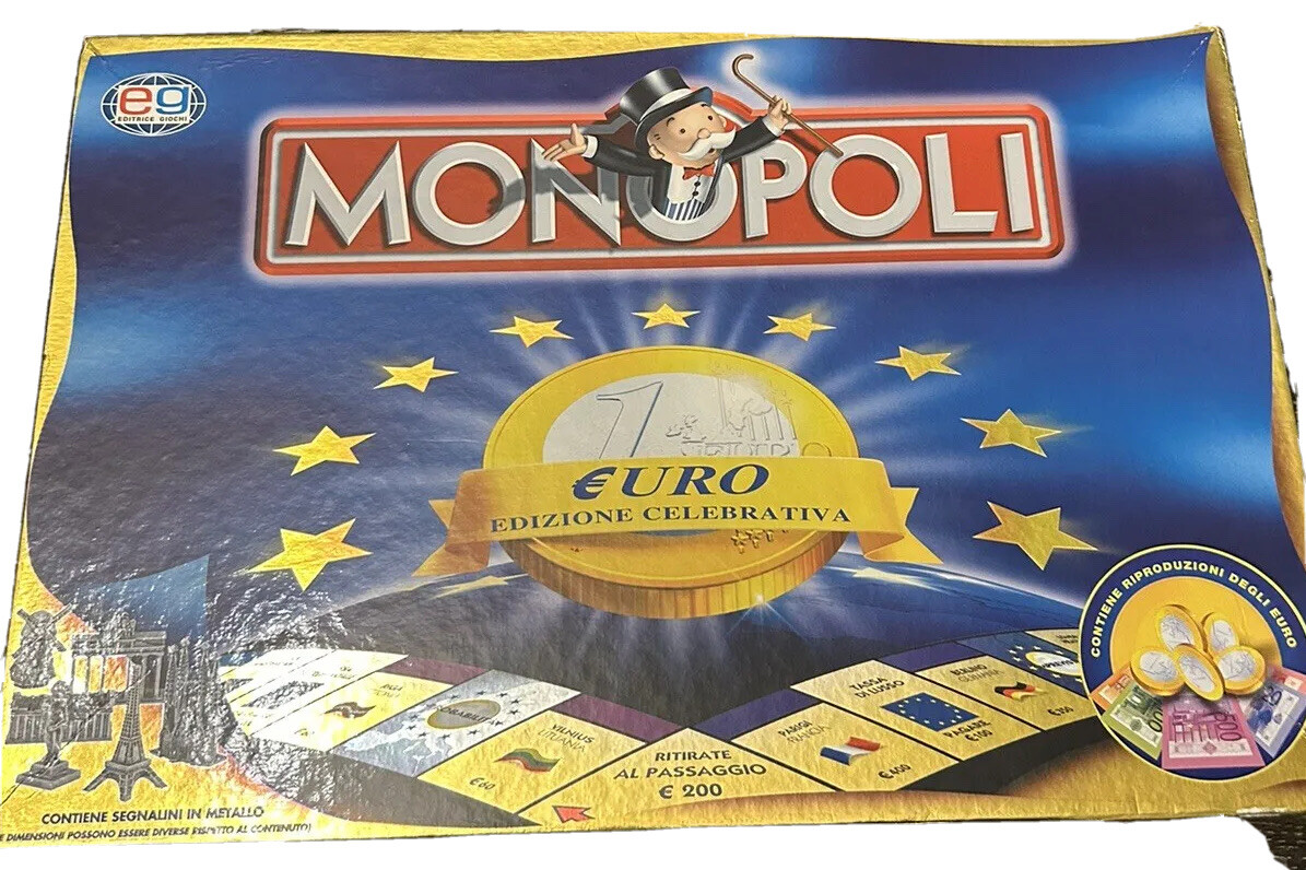 Monopoli "Euro Edizione Celebrativa" Italian Monopoly Game Missing ...