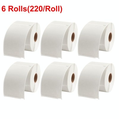6 Rolls 4x6 Thermal Shipping Label 220/Roll Dymo 4XL 1744907 Compatible ...