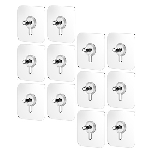 50PCS Adhesive Screw Stickers Adhesive Wall Hooks Screw Hooks Wall ...
