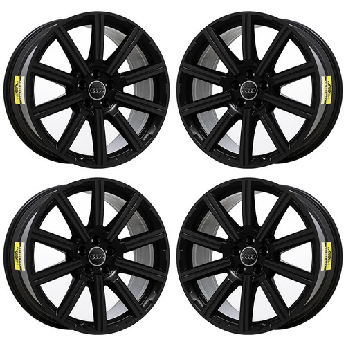 20" AUDI Q7 GLOSS BLACK WHEELS RIMS FACTORY OEM 58988 2017-2024 SET | eBay