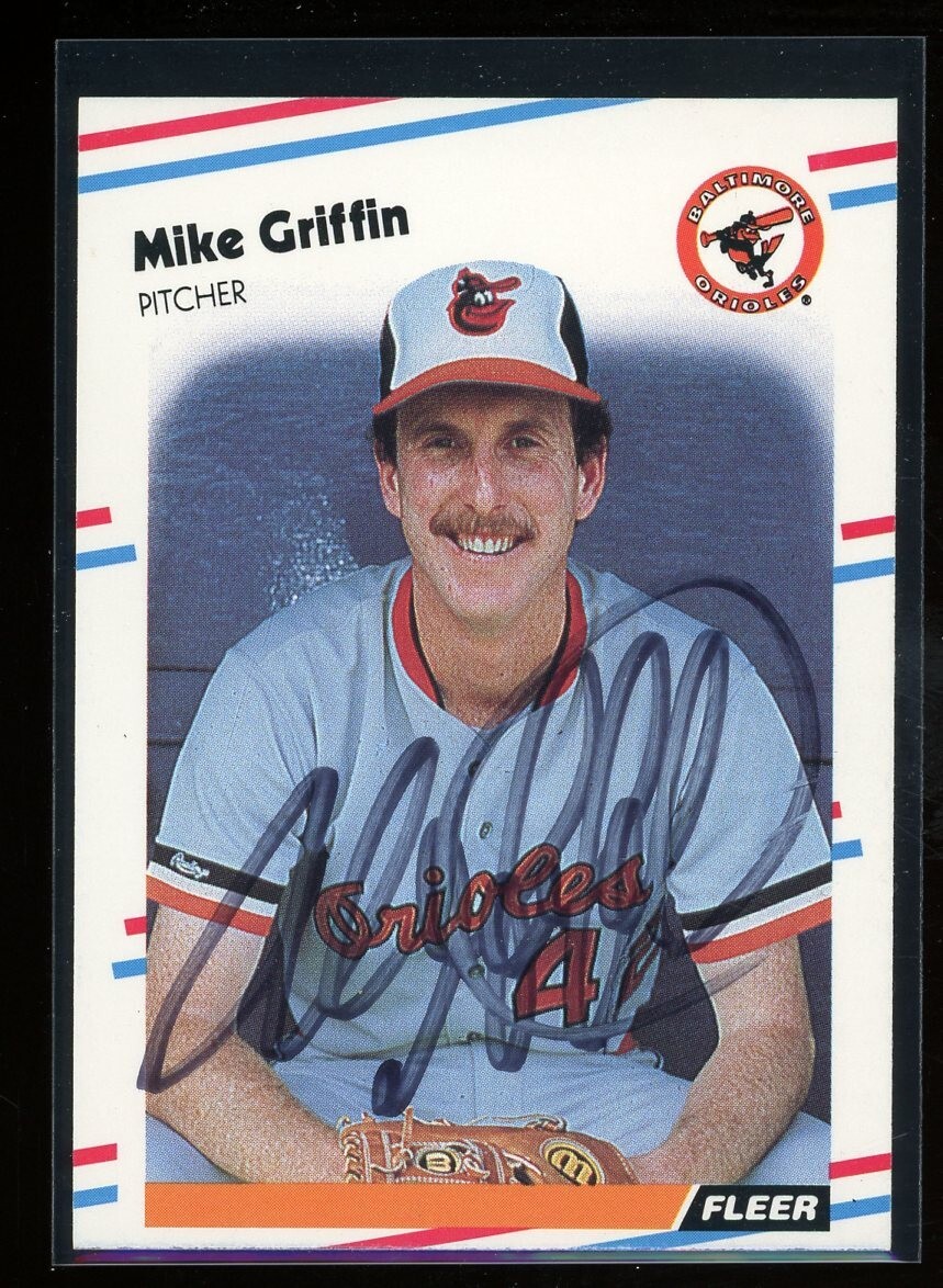1988 Fleer MIKE GRIFFIN Signed Card autograph auto ORIOLES | eBay