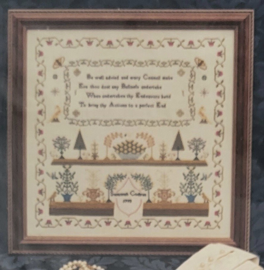 HANDWORK SAMPLERS SUSANNAH COCHRAN 1792 SAMPLER COUNTED CROSS STITCH ...