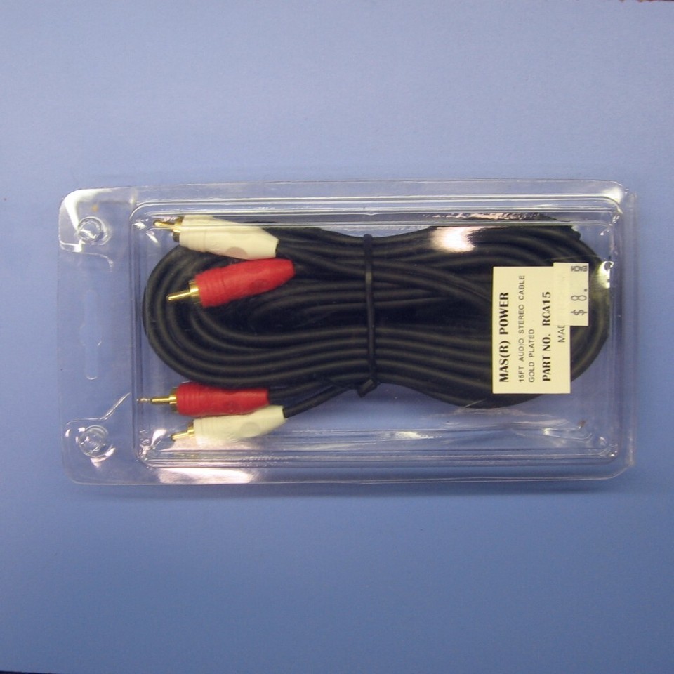 MAS Gold RCA STEREO Cable 18' foot | eBay