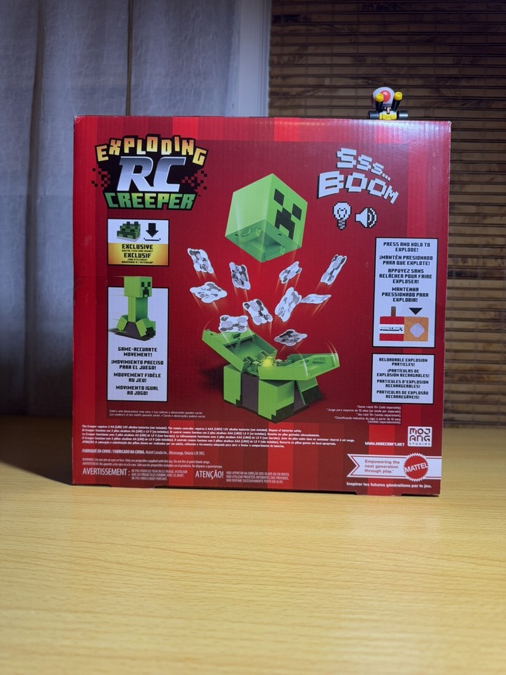 Minecraft Exploding RC Creeper Car w/ DLC Code Mattel - Expedited ...