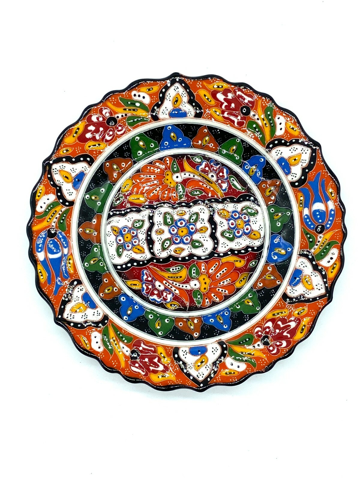 Handmade Hand painted Turkish Ottoman Ceramic 10 inch Plate #5757 | eBay