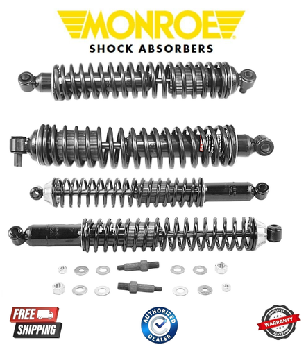 Monroe Load Adjusting Front Rear Shock Absorbers & Coil Spring Set For ...