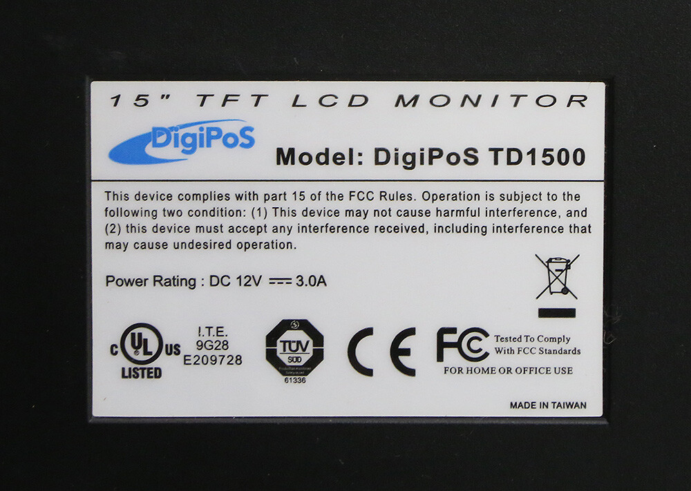 DigiPoS Retail Active 8000 Compact PC and TD1500 15" LCD Monitor | eBay