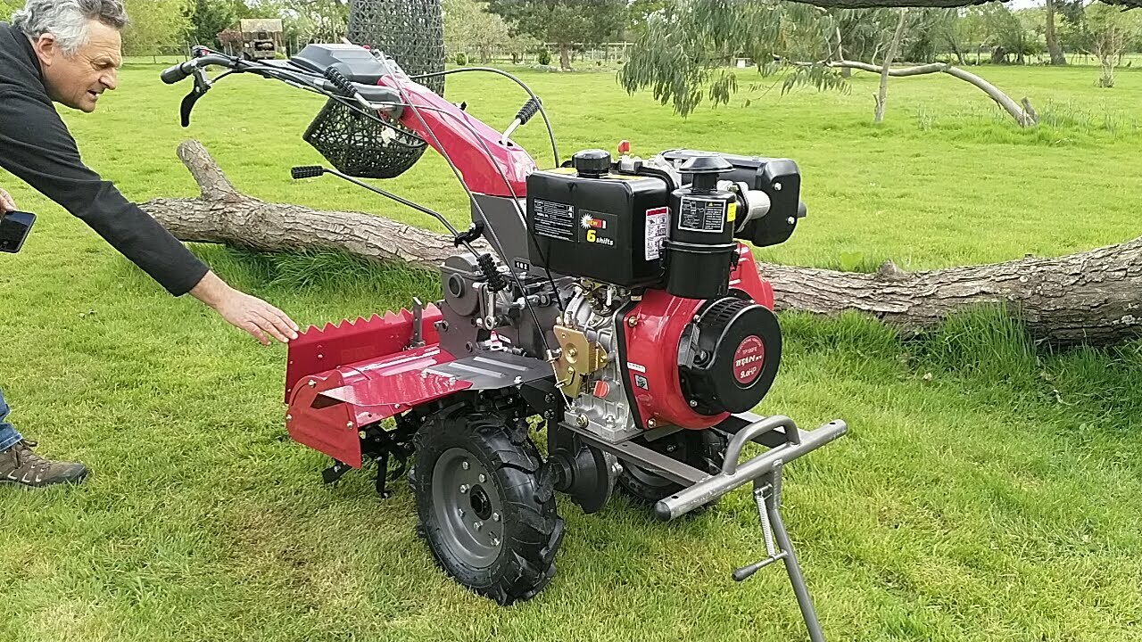 Diesel Tiller - Rotavator TP1100BE-6 - 9HP Rotavator Two Wheeled ...