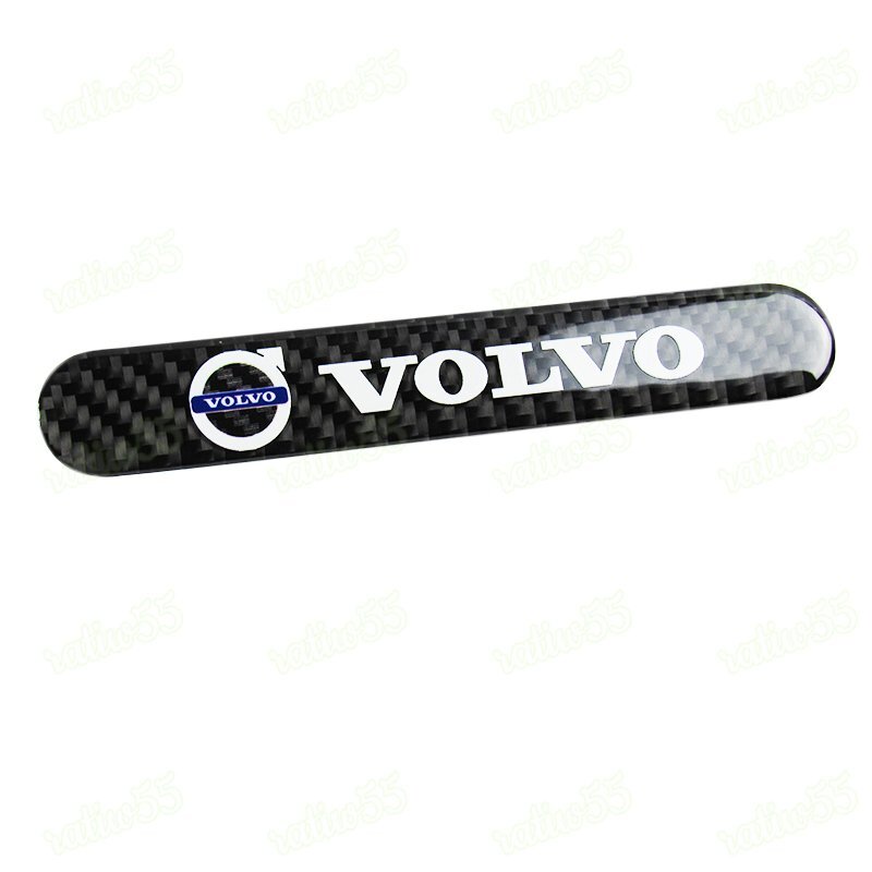 For VOLVO Carbon Car Trunk Side Fenders Door Badge Scratch Guard ...