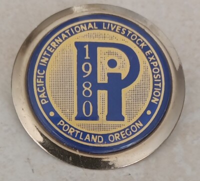 Pinback Pin Pacific Int'l Livestock Exposition Portland Oregon 1980 | eBay