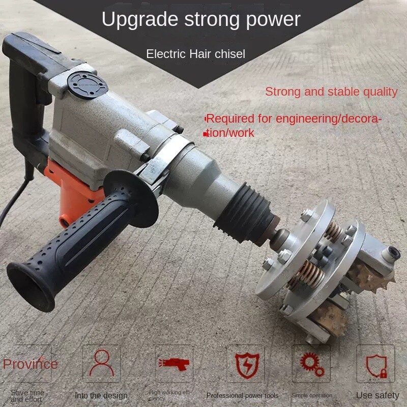 Chiseling Machine Electric Handheld Burring Machine Chisel Road Bridge ...