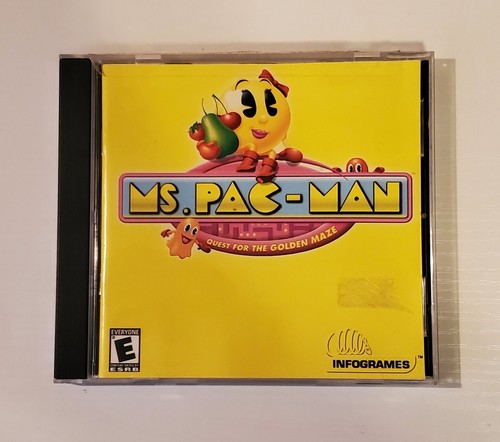 MS. PAC-MAN Vintage PC Game Computer Game CD-Rom Complete With Manual ...