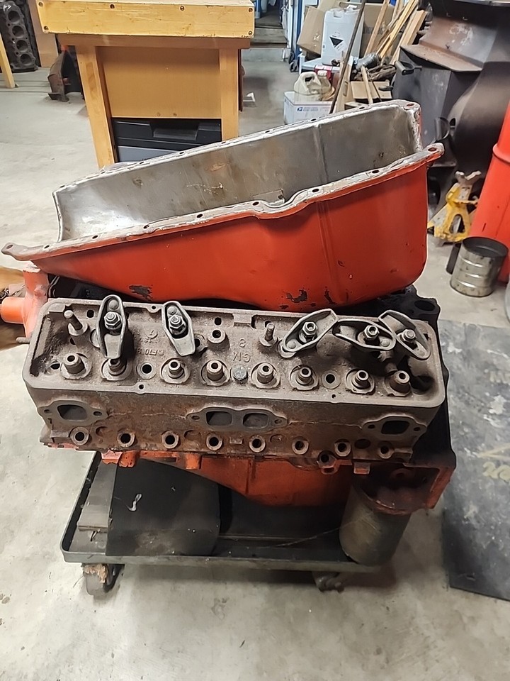1959 Corvette 283 Engine Motor 3756519 59 F269 Trap Door Oil Pan ...