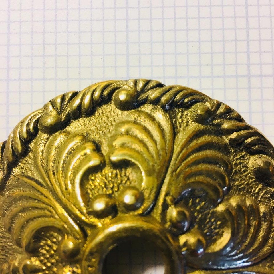 Fancy Brass Chandelier 2 3/4" Bobeche Lamp Part old new stock Type C | eBay