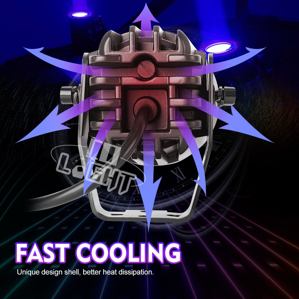 For Honda Talon 1000R 1000X Laser RGB LED Whip Lights Whipless Antenna ...