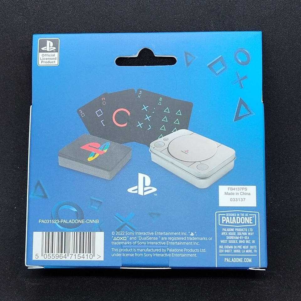 Sony PlayStation PS1 Playing Cards Collectible Tin Officially Licensed ...