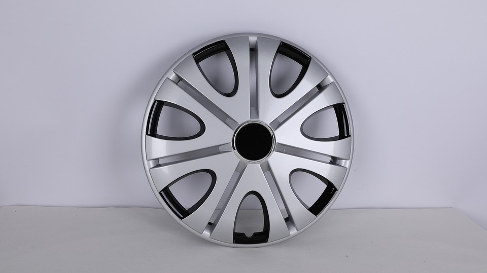 14IN Set of 4 Silver Black Wheel Covers Full Hub Caps fit R14 Tire ...