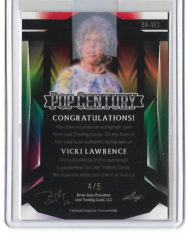 VICKI LAWRENCE Mama's Family 2023 Leaf Pop Century Signature Auto ...
