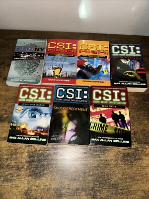 CSI: Crime Scene Investigation Series lot of 7 paperback books TV tie ...