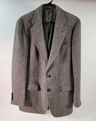 Harris Tweed Handwoven 100% Pure Scottish Wool Tweed Suit Jacket Size ...