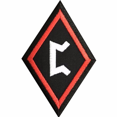 PERTHRO Aufnäher "Rune" gestickt MC Kutte mehrfarbig DOPPELT EINGERAHMT ...