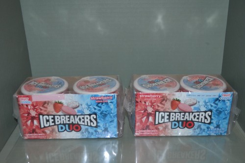 (2) Ice Breakers DUO Strawberry Fruit + Cool Sugar Free Mints, 8 In ...