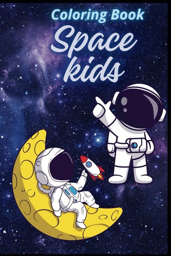 Space kids coloring Book 60 pages | eBay UK