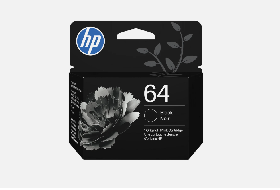 OEM NIP Ink 64 HP 64 Black cartridge PRINTER INK packaging my vary | eBay