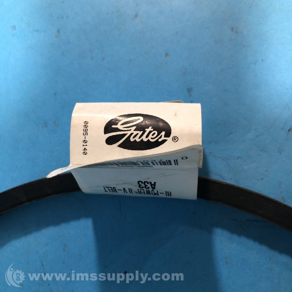 Gates A33 V-Belt, 35" Length, 1/2" Top Width, 5/16" Thickness FNFP | eBay