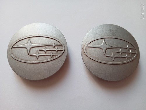 4x SUBARU Wheel Center Cap Hub Cover 28821SA030 Gray Forester Legacy ...