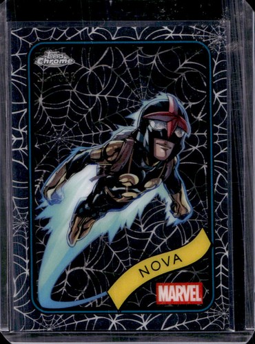 2025 Topps Chrome Marvel Nova Spider Web Refractor #/399 | eBay