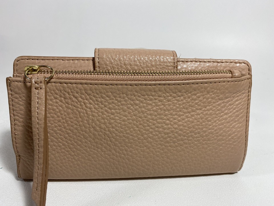 #Authentic FOSSIL *Madison* Wallet Rfid Leather Tan | eBay