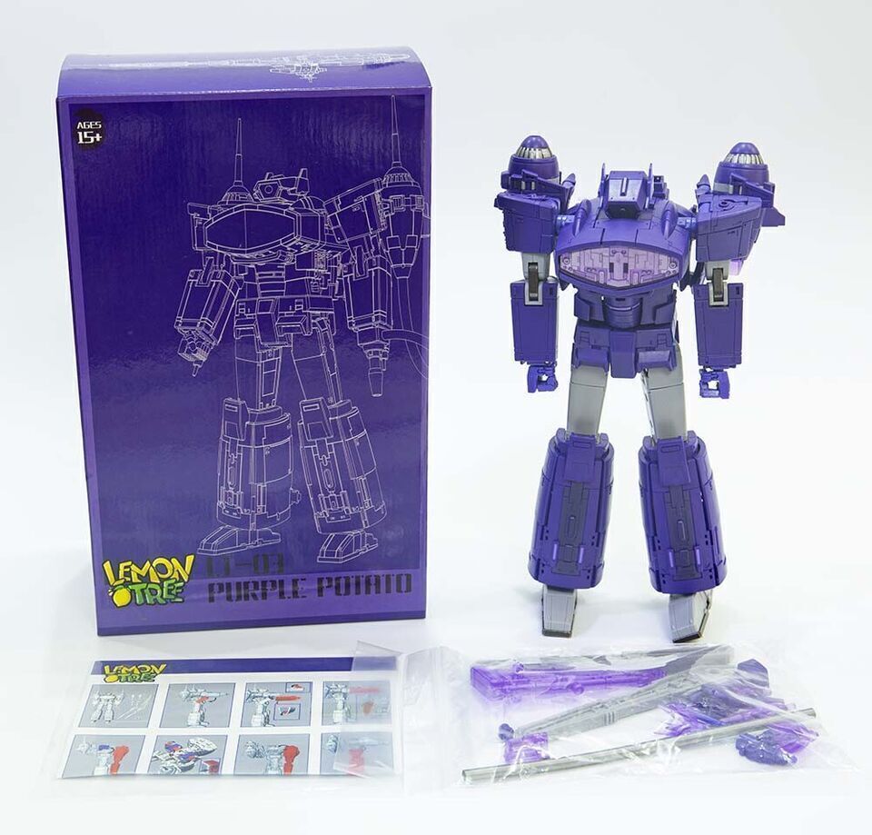 In stock New Lemontree LT-03 Shockwave Purple Potato Action Figure Toy ...
