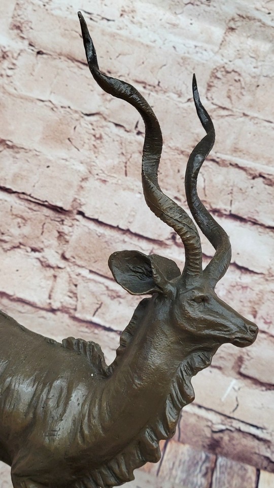 Signed Original Milo Wildlife Animal African Kudu Bronze Sculpture ...
