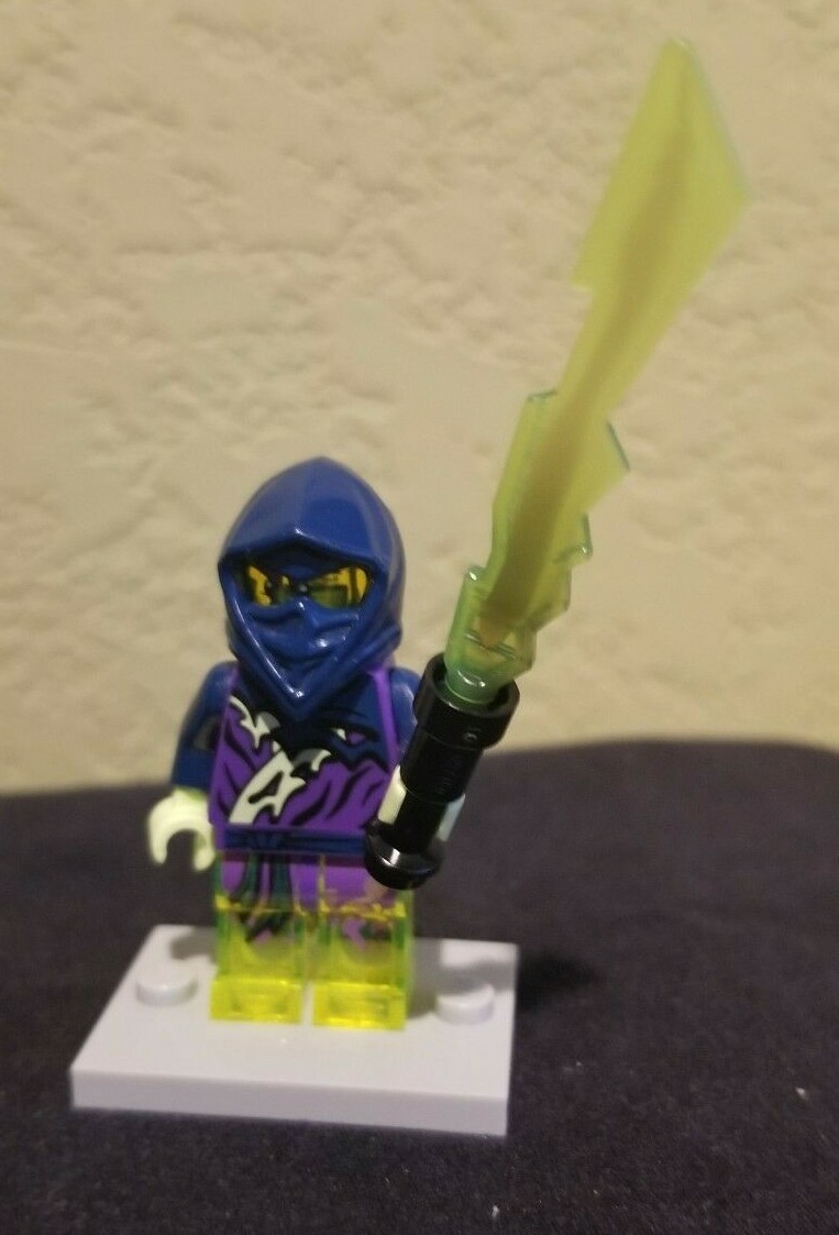 Lego Ninjago Minifigure Ghost Ninja Ming Attila with Energy Blade ...