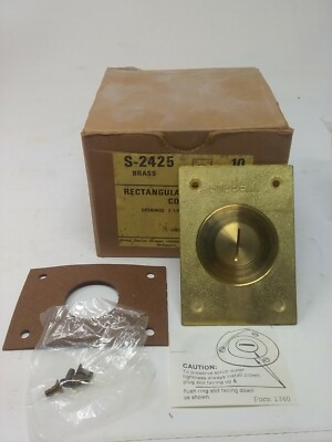 Receptacles & Outlets - Hubbell Floor Box Brass Covers