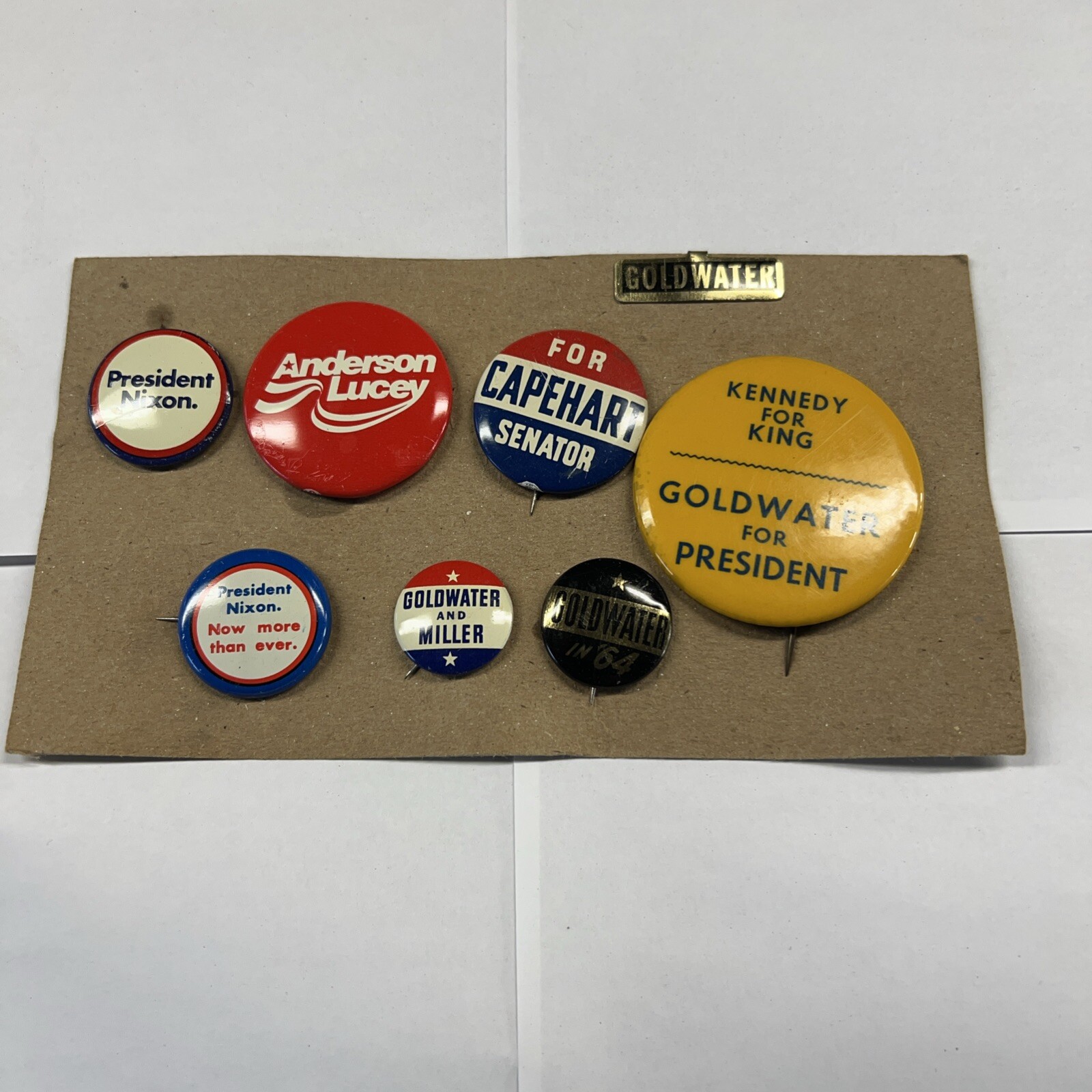 Original Goldwater and Nixon Campaign Button/ Misc Republican pins | eBay