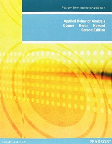 Applied Behavior Analysis - Paperback By COOPER - VERY GOOD ...